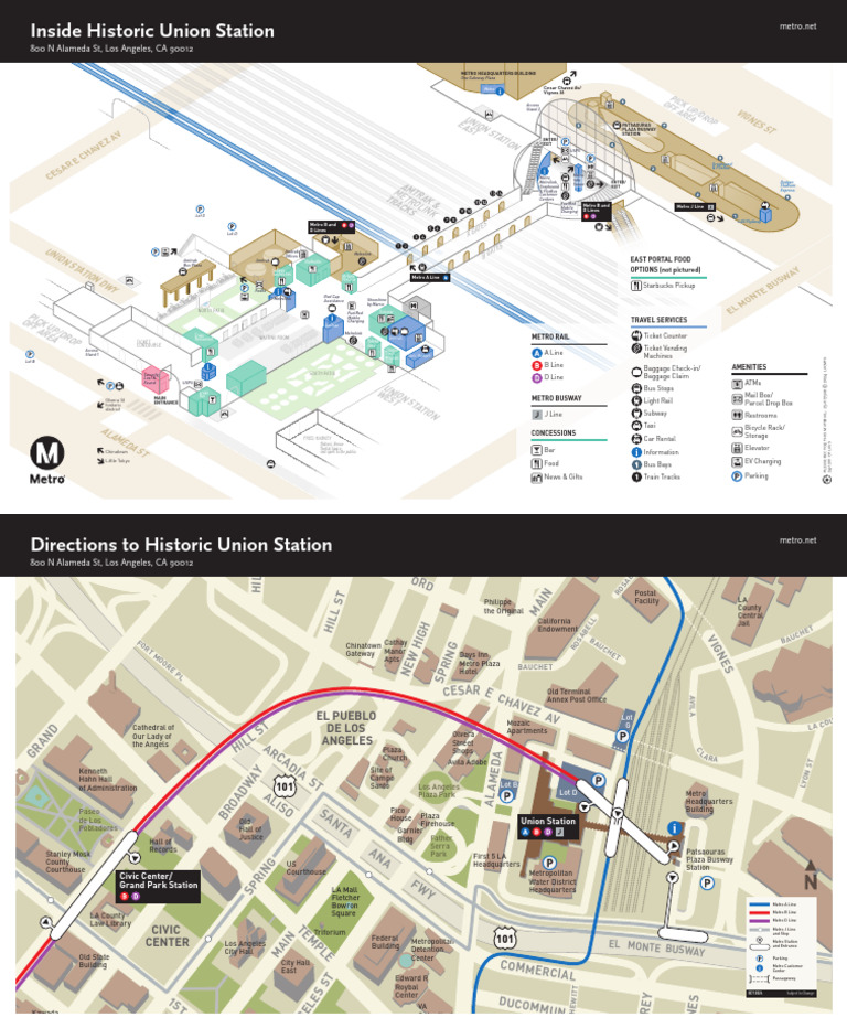 Los Angeles Union Station Map 12.2024 | PDF | Rail Transport | Public ...