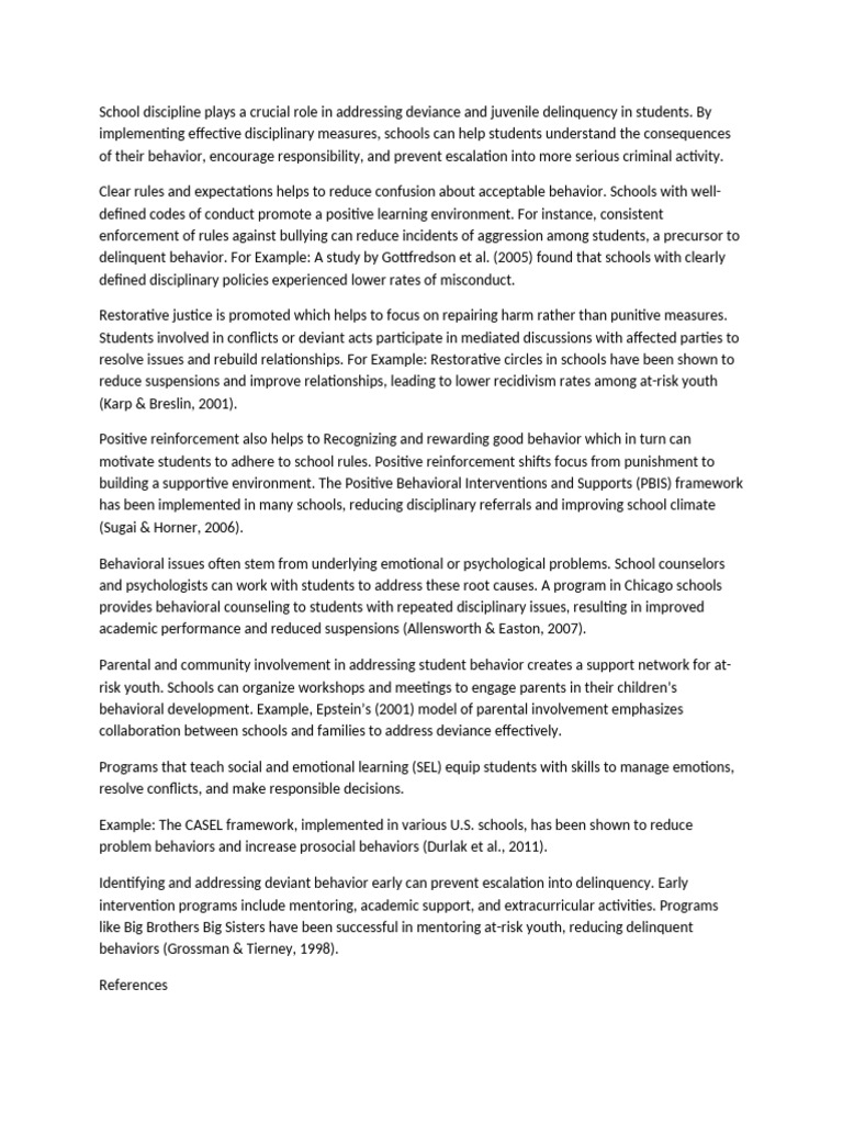 School Discipline | PDF | Restorative Justice | Juvenile Delinquency