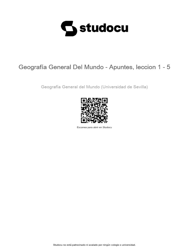 Geografía General del Mundo: Lecciones 1-5 | PDF | Geografía | Clima