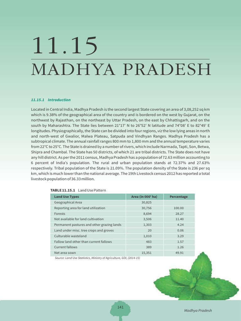 Isfr 2019 Vol II Madhya Pradesh | PDF | Forests | Natural Environment