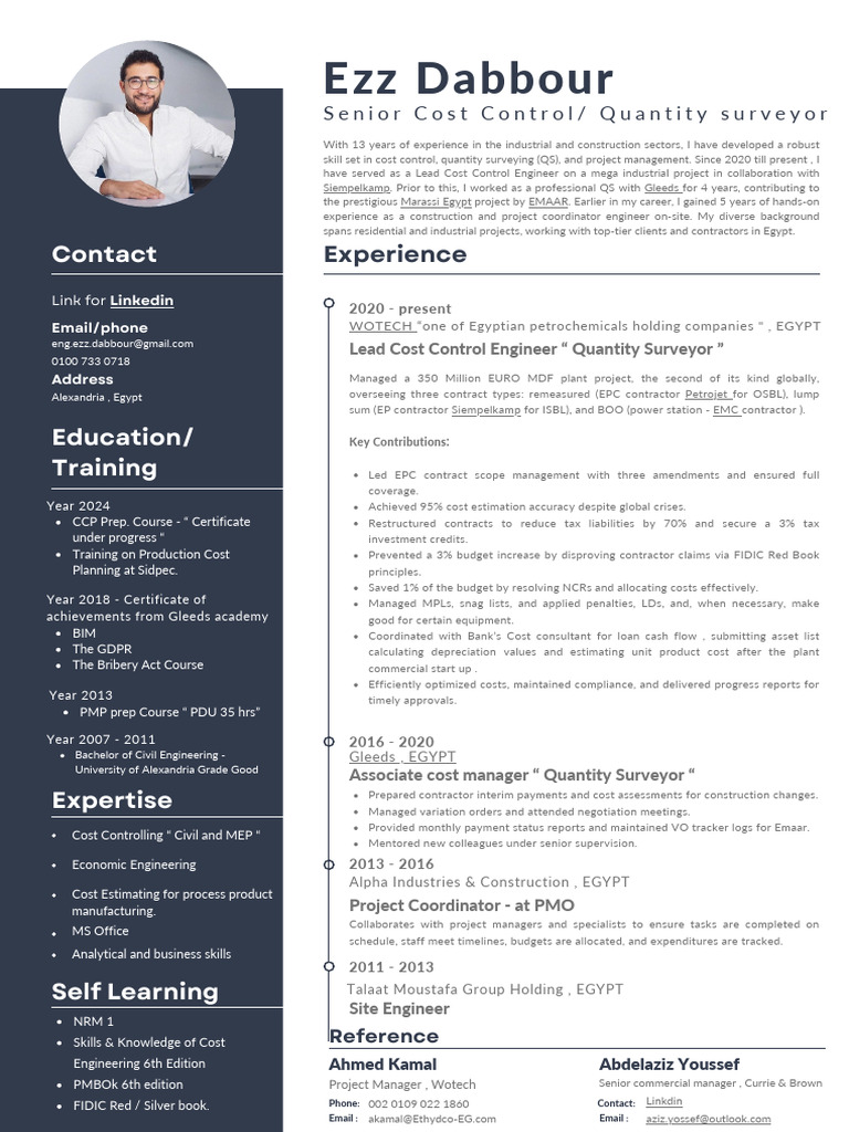 Ezz Dabbour Resume - Rev.04 | PDF | Business | Economies
