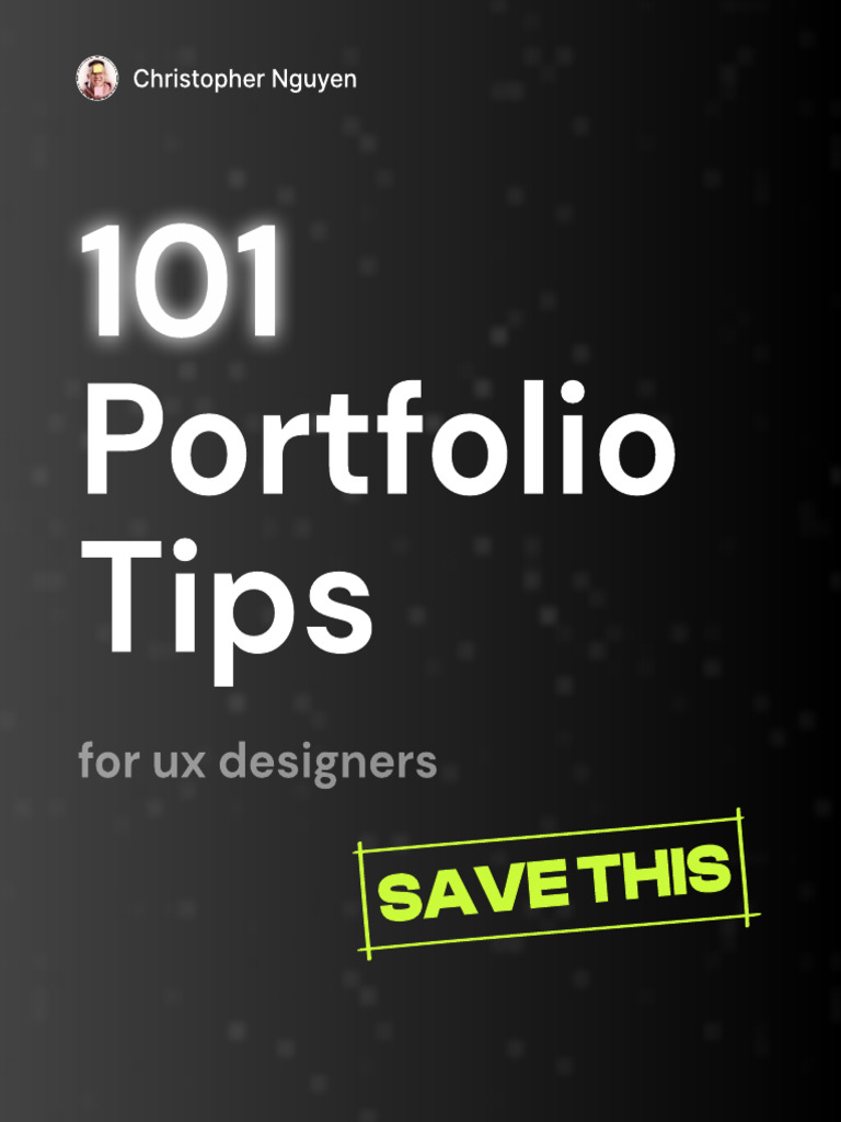101 Portfolio Tips | PDF | Computing