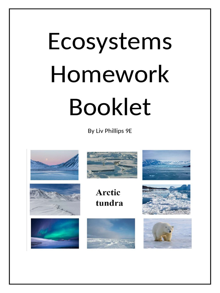 Ecosystems Homework Booklet | PDF | Precipitation | Rain
