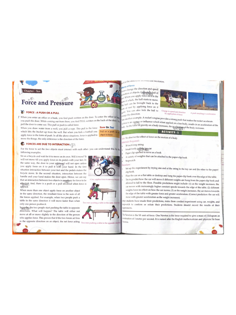 Force and Pressure | PDF