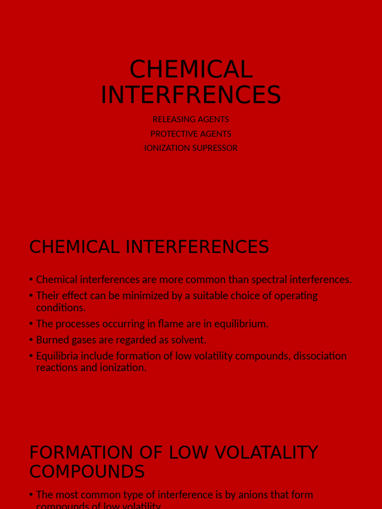 Aas Chemical Interfrences | PDF | Chemical Compounds | Ion