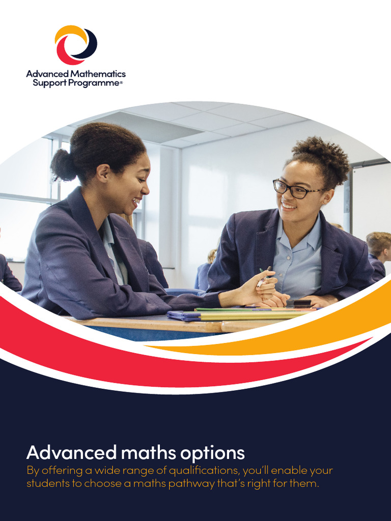 Advance Maths Options Leaflet | PDF | Mathematics | Educational Stages