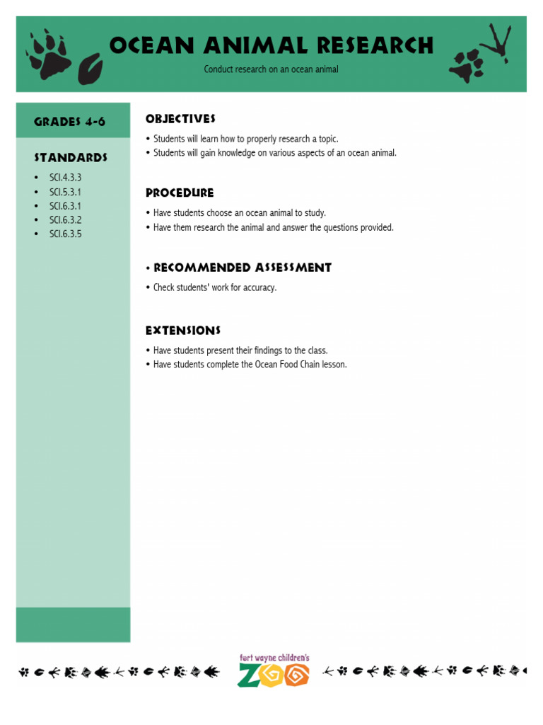 Ocean-Animal-Research | PDF