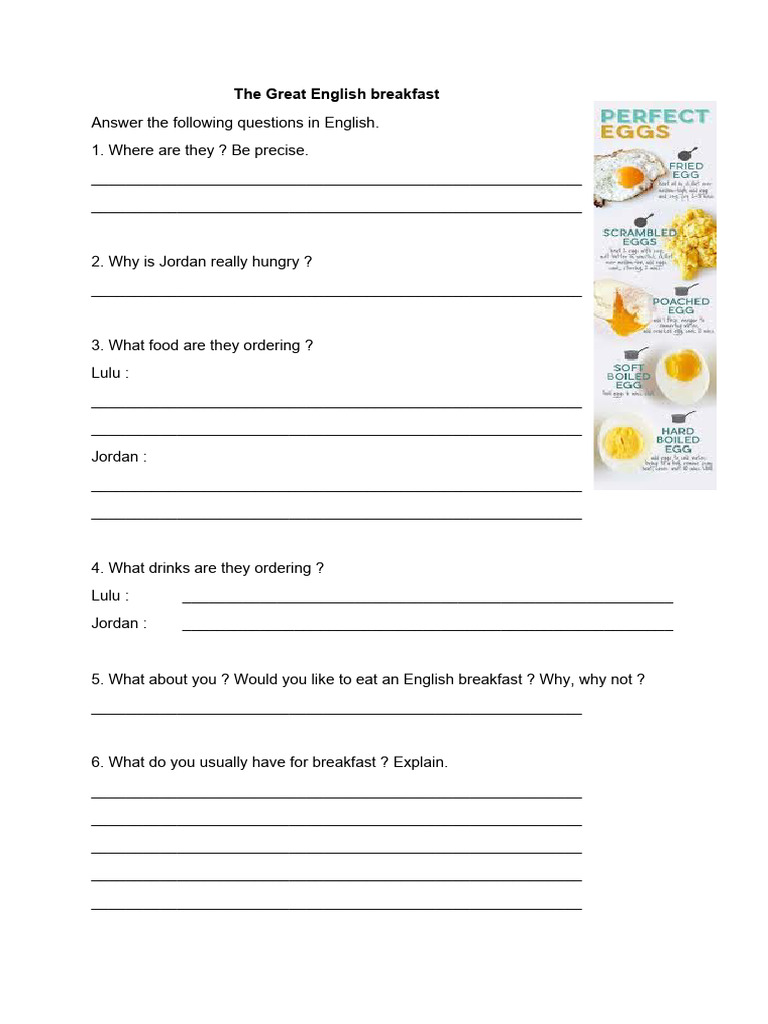 CA - The Great English Breakfast | PDF