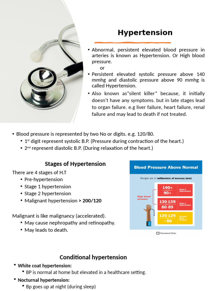 Hypertension | PDF | Hypertension | Blood Pressure