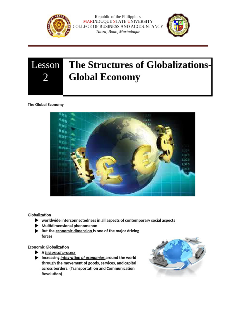 Lesson 2 Structures of Globalization | PDF | Globalization | Monetary ... Lesson 2 Structures of Globalization | PDF | Globalization | Monetary ...