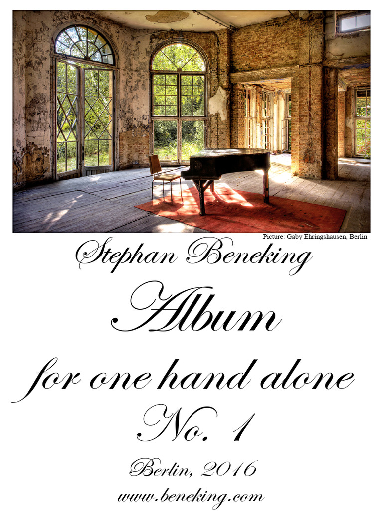 Beneking - Booklet - Album For One Hand Alone No 1 | PDF