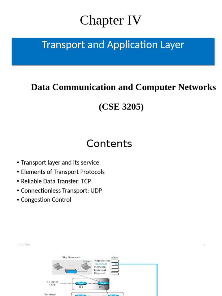 Chapter IV and V | PDF | Transmission Control Protocol | Network Congestion