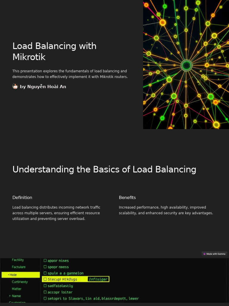 Load Balancing With Mikrotik | PDF | Load Balancing (Computing) | Computer Architecture