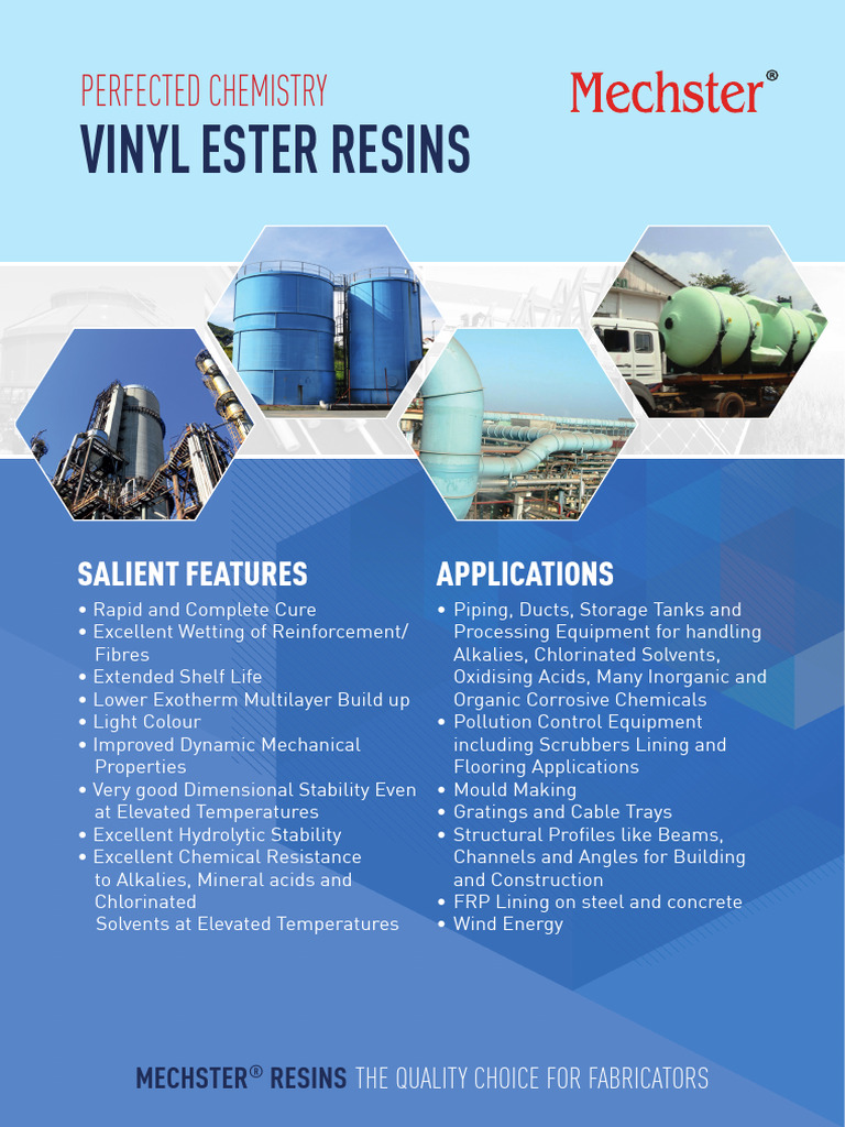 Vinyl Ester Resins | PDF | Epoxy | Polyvinyl Chloride