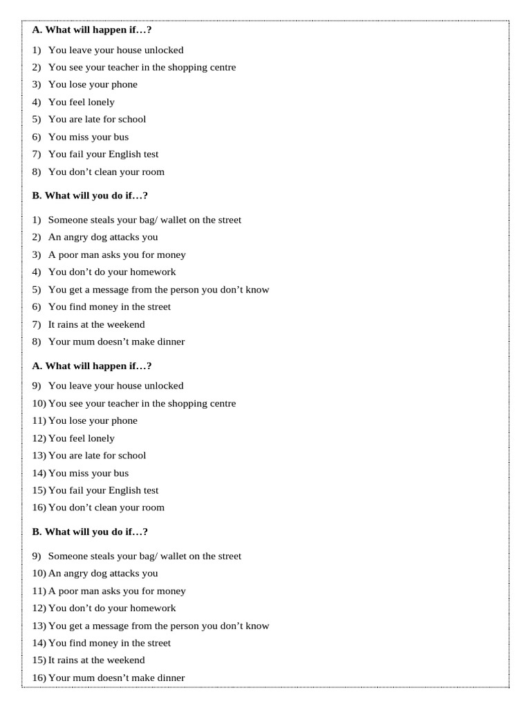 first conditional (2) | PDF