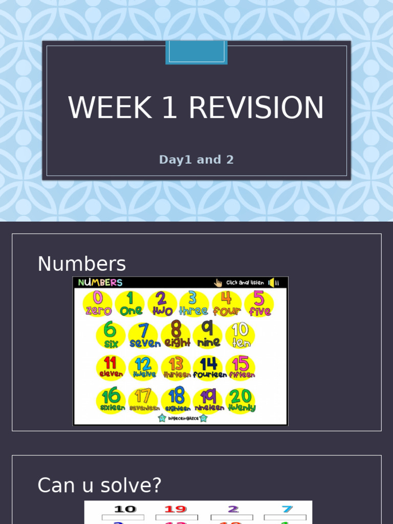 Day 1 and 2 Revision PPT 1026309221 | PDF
