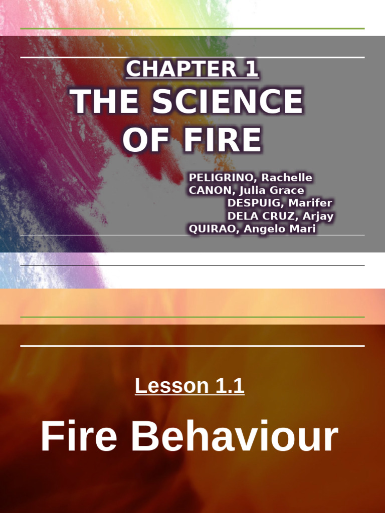 ARSON PresentationCHAPTER1 | PDF | Combustion | Fires