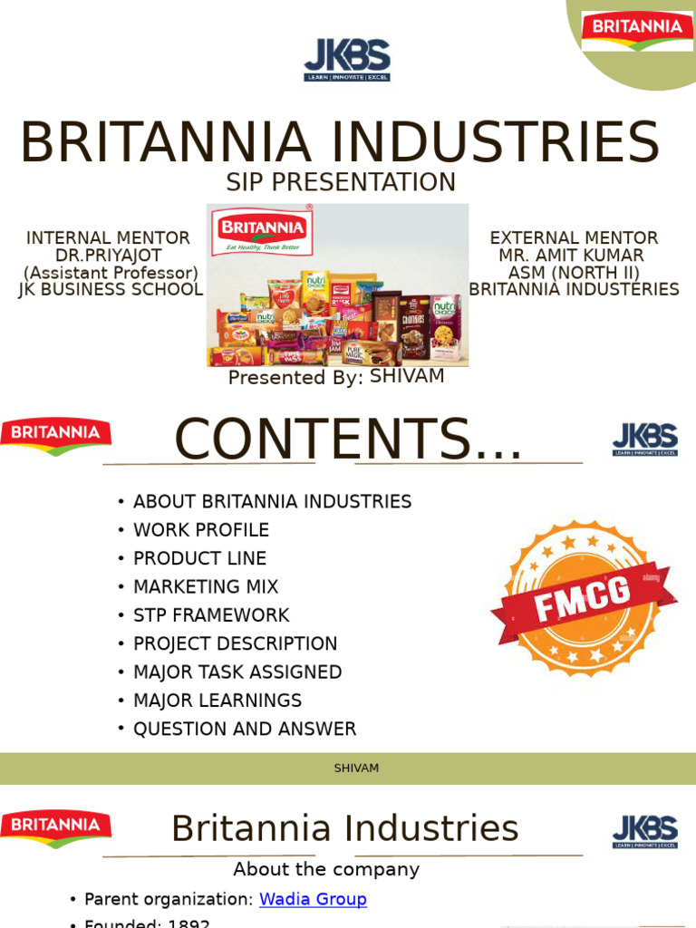 Britannia Final Ppt | PDF | Foods