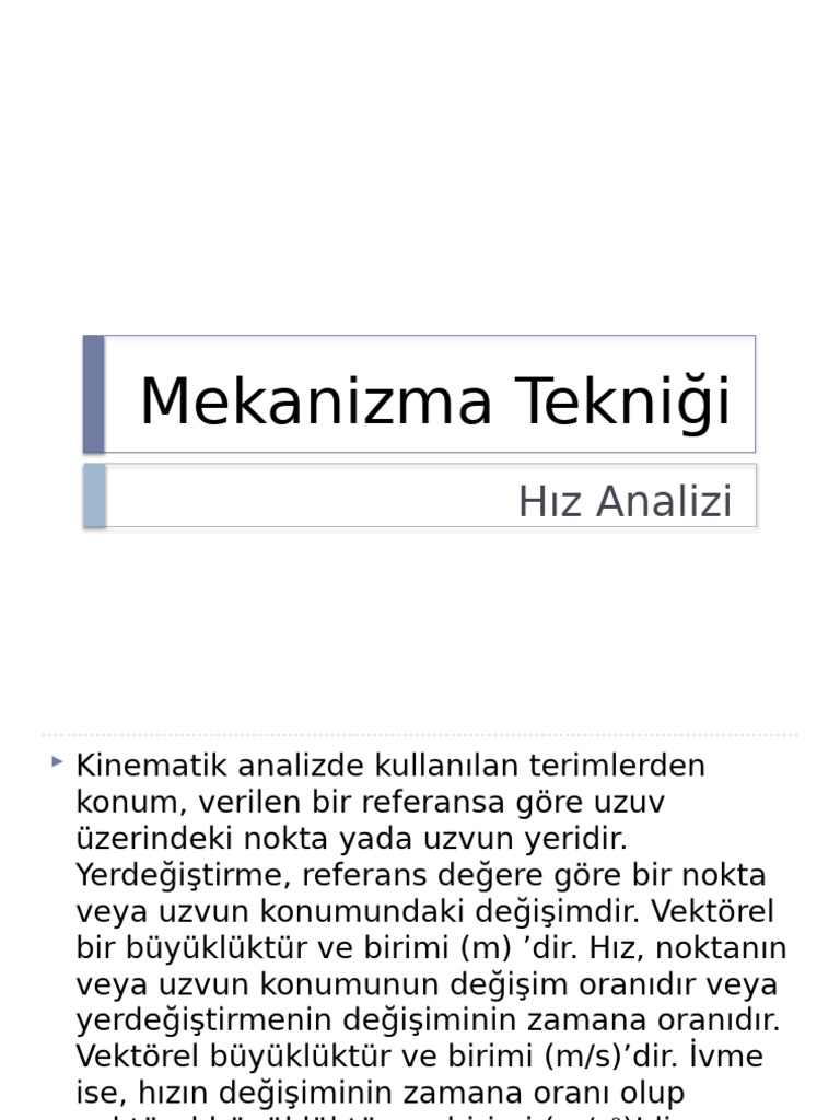 Mek Tek - 6-Hız Analizi | PDF
