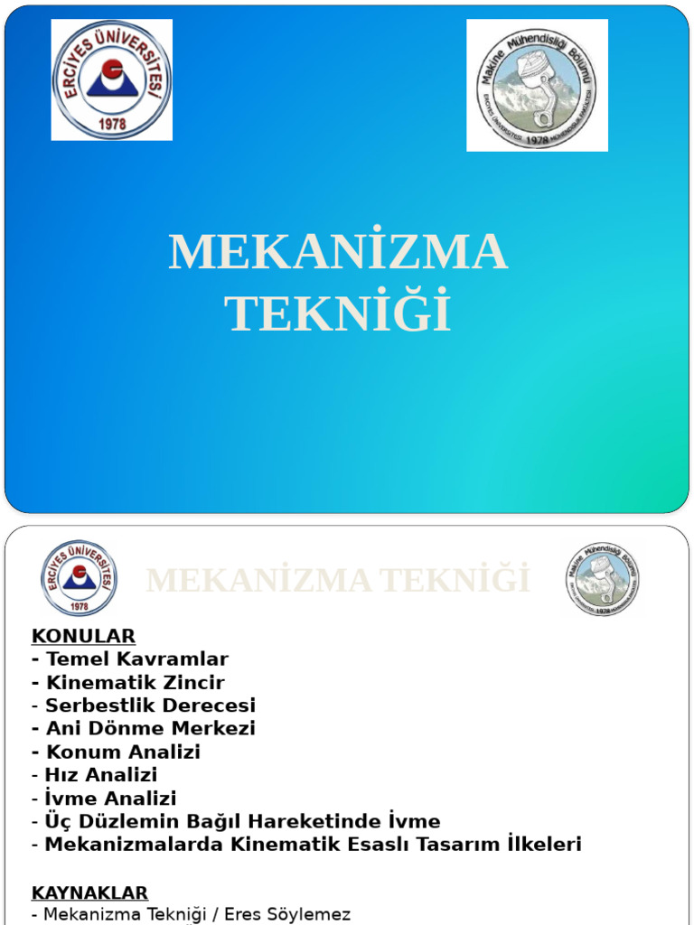 Mek Tek - 1-Temel Kavramlar | PDF