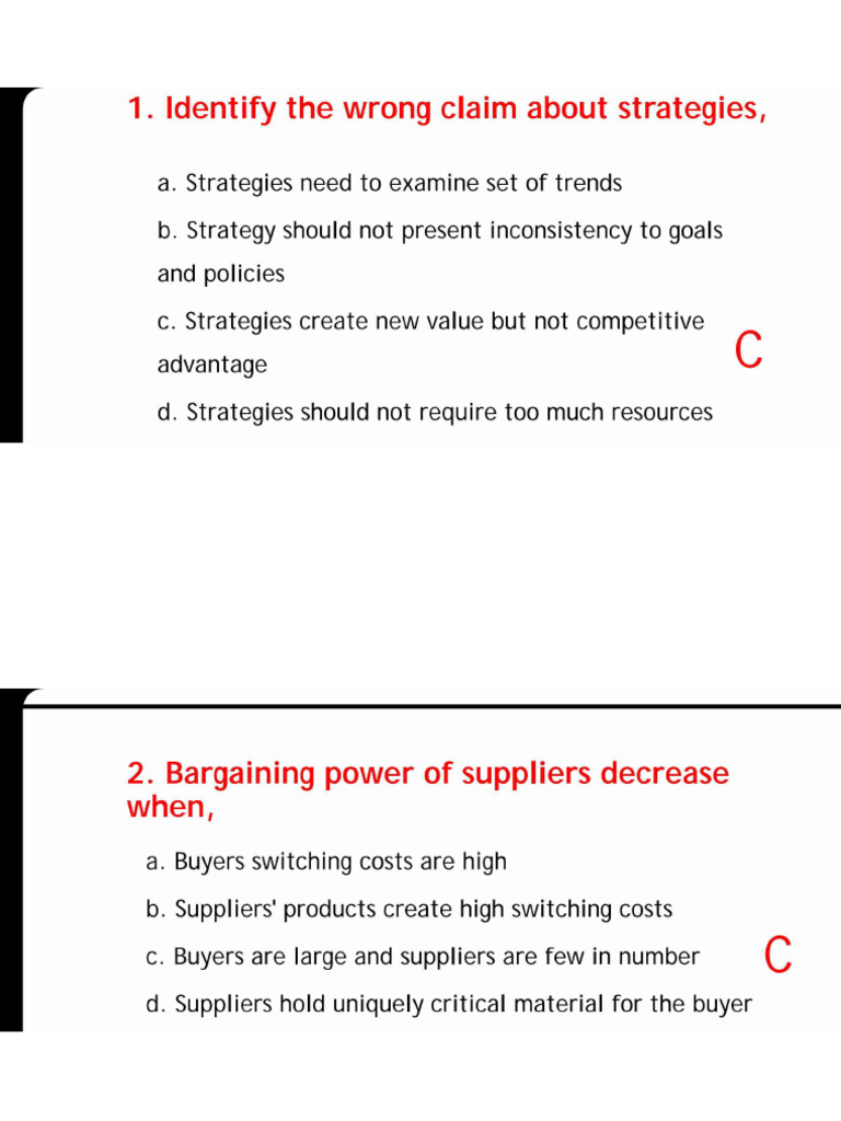 Management Exit Exam 2015 Guide | PDF