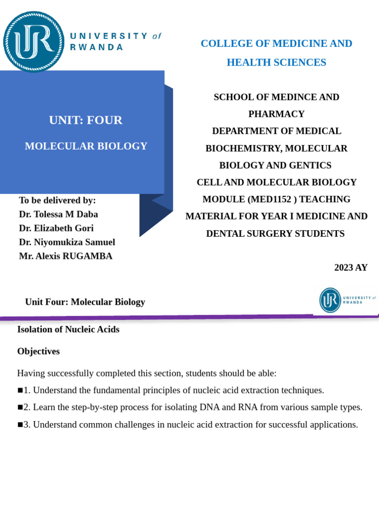 Nucleic Acid Extraction Techniques Guide | PDF | Spectrophotometry ...