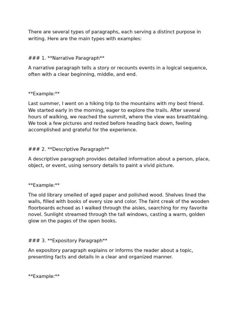 Paragraph types | PDF
