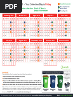 Bin Collection Calendar 2025 | PDF | Waste Management | Waste