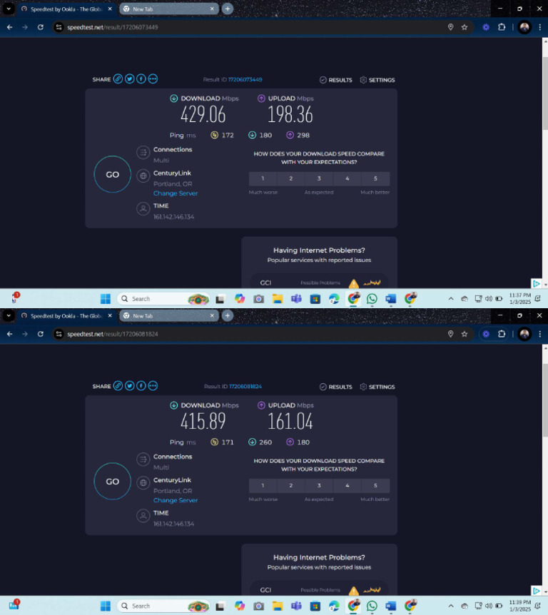 OOkla Speed Test | PDF