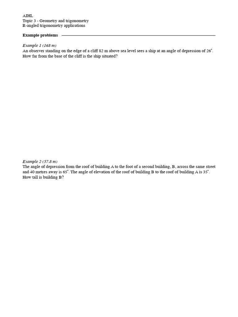 3. AIHL R-angled applications | PDF | Shadow | Distance