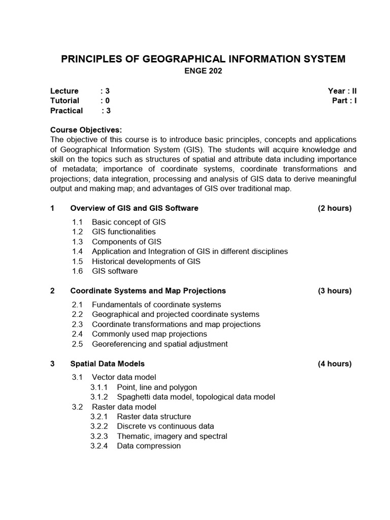 GIS Principles and Applications Overview | PDF | Geographic Information ...