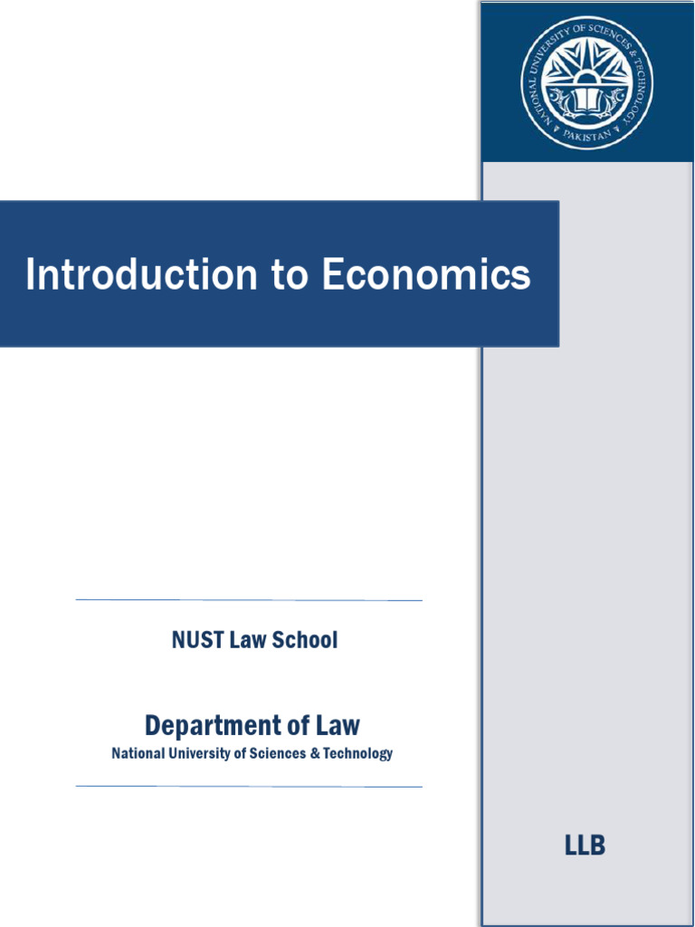 Economics 1 Outline. (NUST) .LAW | PDF | Elasticity (Economics) | Economics
