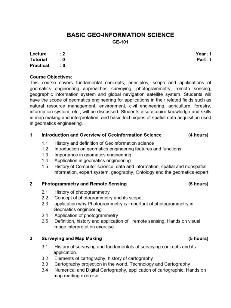 Intro to Geoinformation Science | PDF | Geomatics | Cartography