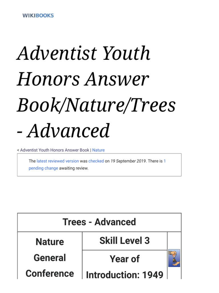 Adventist Youth Honors Answer Book_Nature_Trees - Advanced - Wikibooks ...
