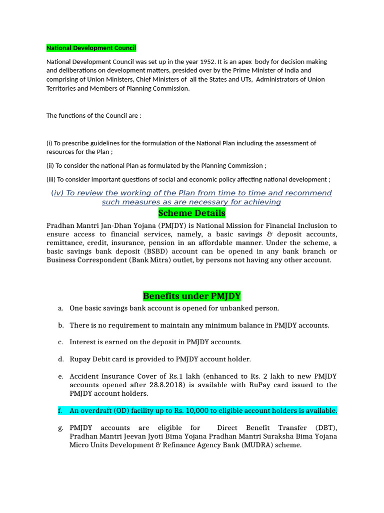 National Development Council | PDF