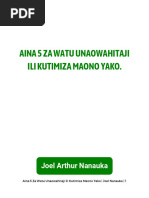 Jinsi Ya Kuandika CV - Mfano Wa CV Wasifu | PDF