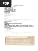 Bell's Diarrhea Repertory Overview | PDF