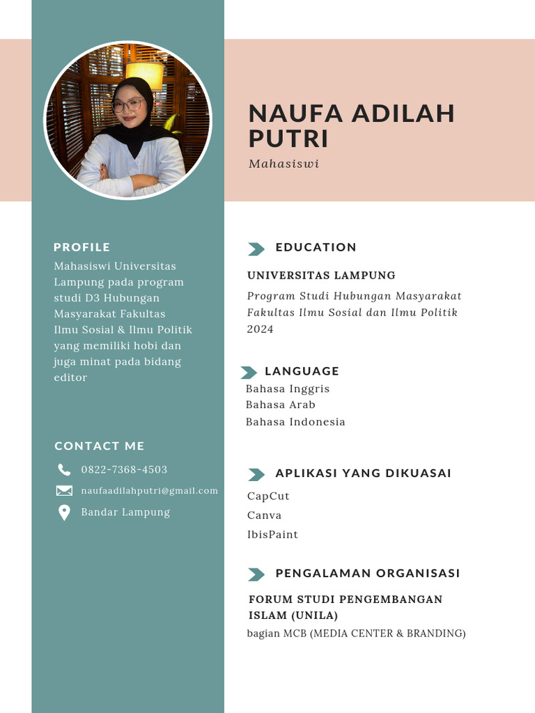 CV Naufa Adilah PDF | PDF