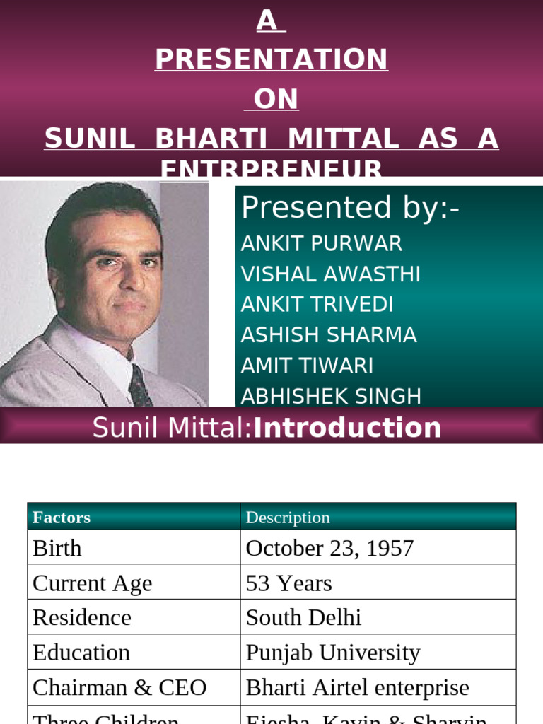 Sunil Bharti Mittal | PDF