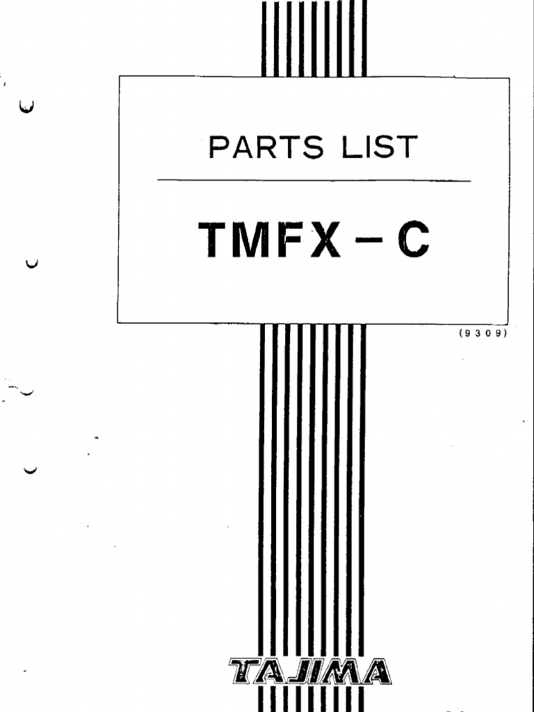 Tajima TMFX C | PDF