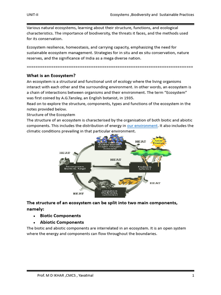 BCA EVS (UNIT-2) Conform | PDF | Ecosystem | Conservation Biology