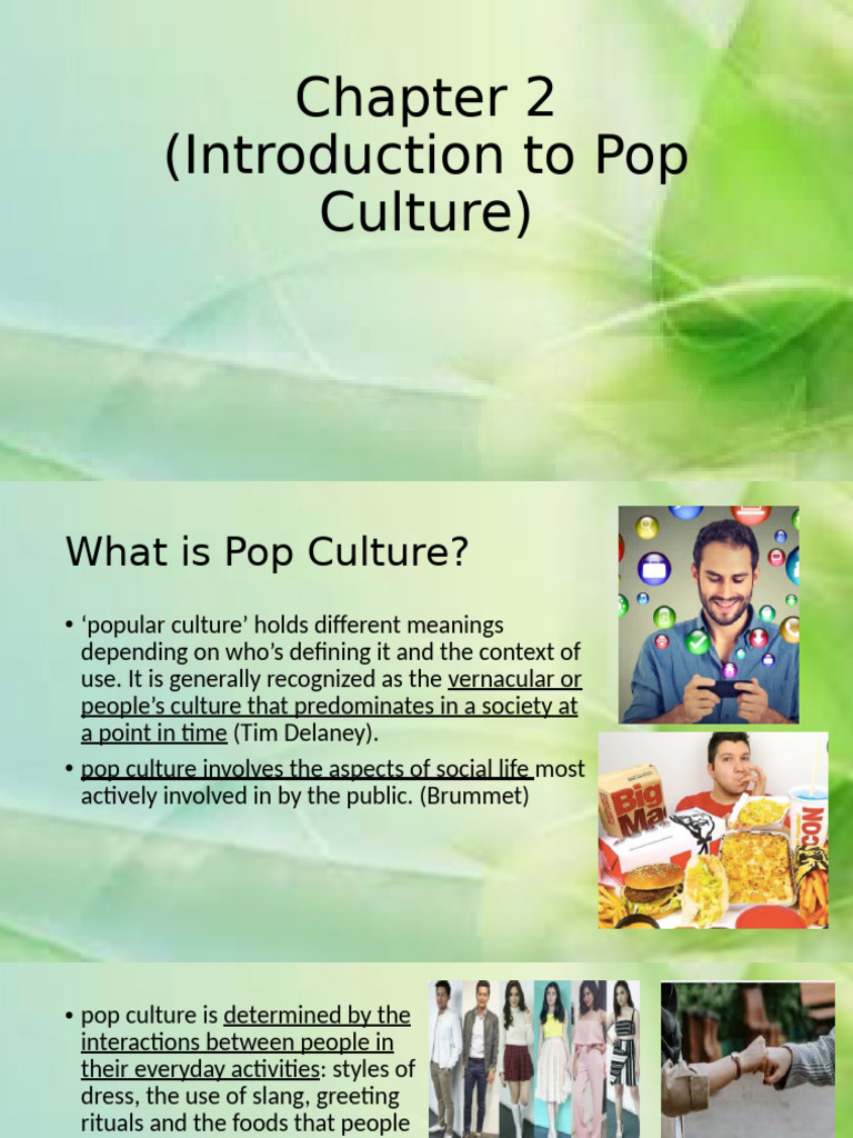 Introduction to Pop Culture | PDF | Popular Culture | Folklore