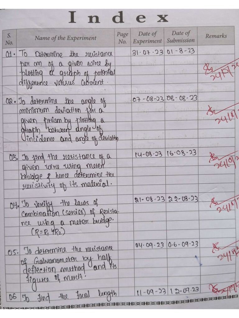 Physics XII Experiments-1 | PDF