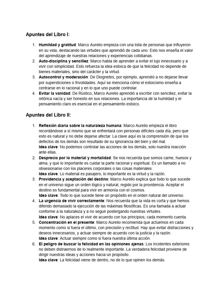 Notas Meditaciones Marco Aurelio | PDF | Virtud | Razón