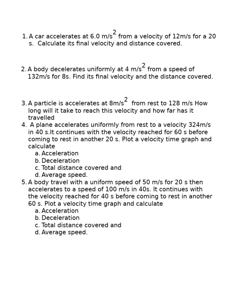 Equations of Motion | PDF