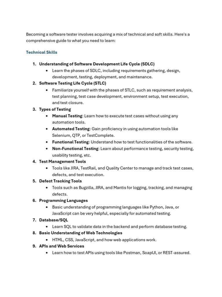 Software Testing Essentials | PDF | Software Testing | Computer Programming Software Testing Essentials | PDF | Software Testing | Computer Programming