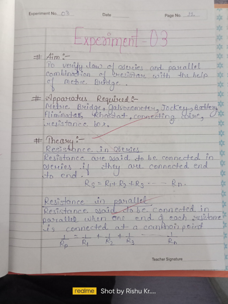 Physics Experiment 3 | PDF