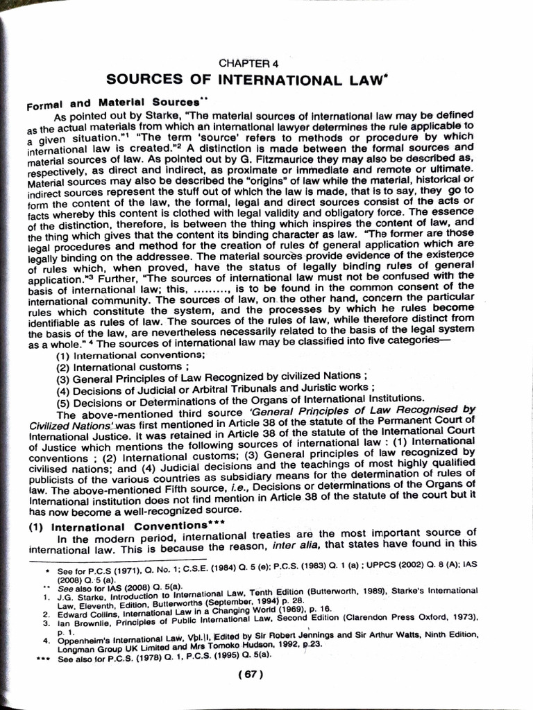 Sources of International Law | PDF | International Law | Treaty