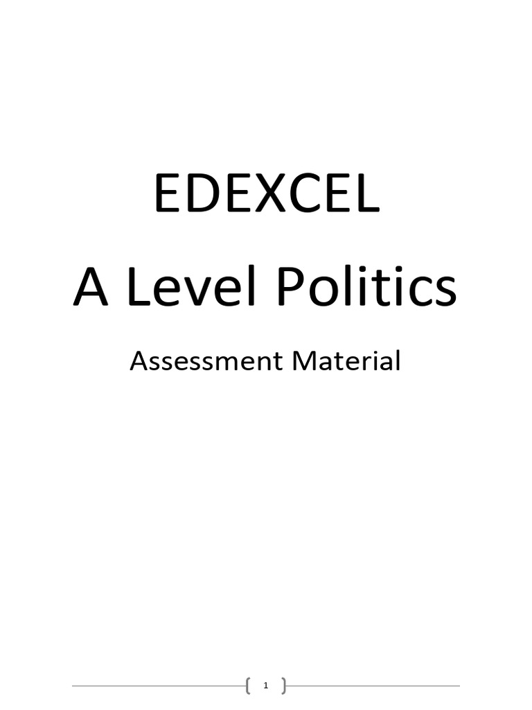Revision Guidance A Level - Politics, Booklet.196004839 | PDF | Voting ...