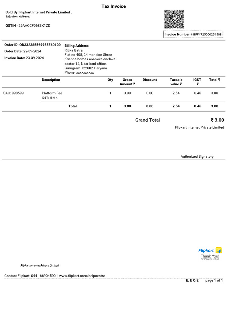 Sample invoices | PDF